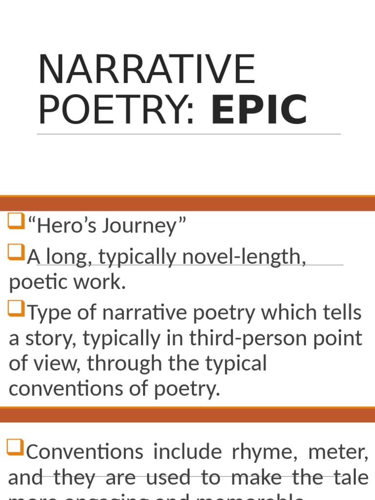 Narrative Poetry | PDF | Classics