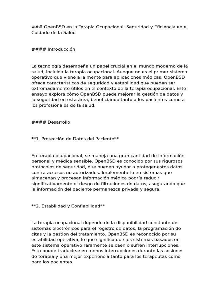 Documento | PDF | Terapia ocupacional | Terapia