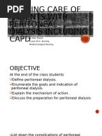 PERITONEAL DIALYSIS FLOW CHART 3 4hrs | PDF