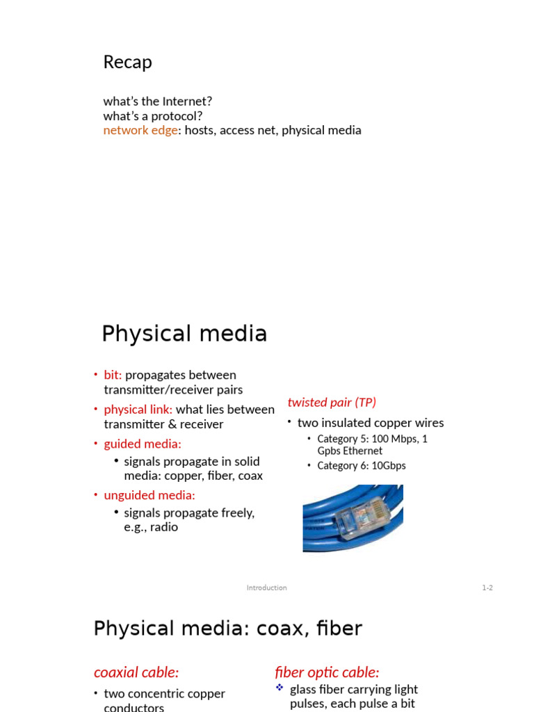 Chapter1 PartB | PDF | Transmission Medium | Computer Network Chapter1 PartB | PDF | Transmission Medium | Computer Network
