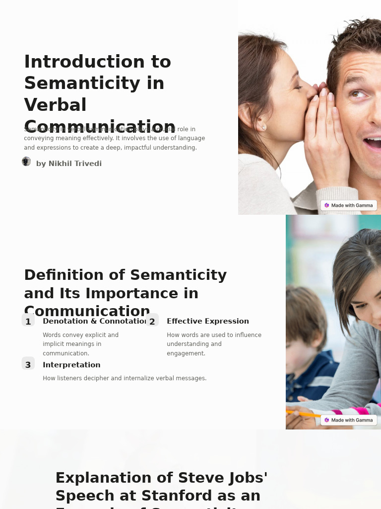 Semantics-Steve Jobs | PDF | Communication | Linguistics