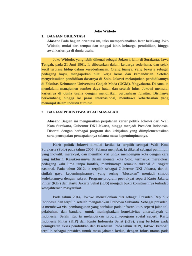 Biografi Joko Widodo: Pemimpin Merakyat | PDF | Ilmu Sosial