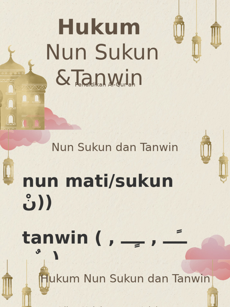 Nun Sukun Dan Tanwin | PDF