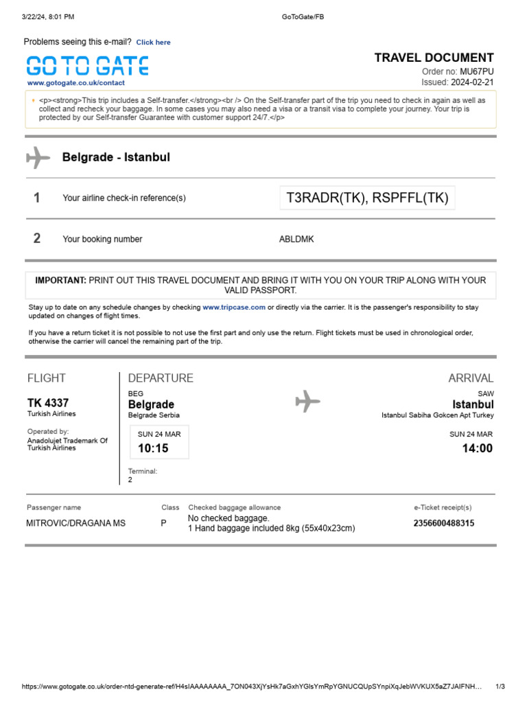 GoToGate FB | PDF | Aviation | Civil Aviation