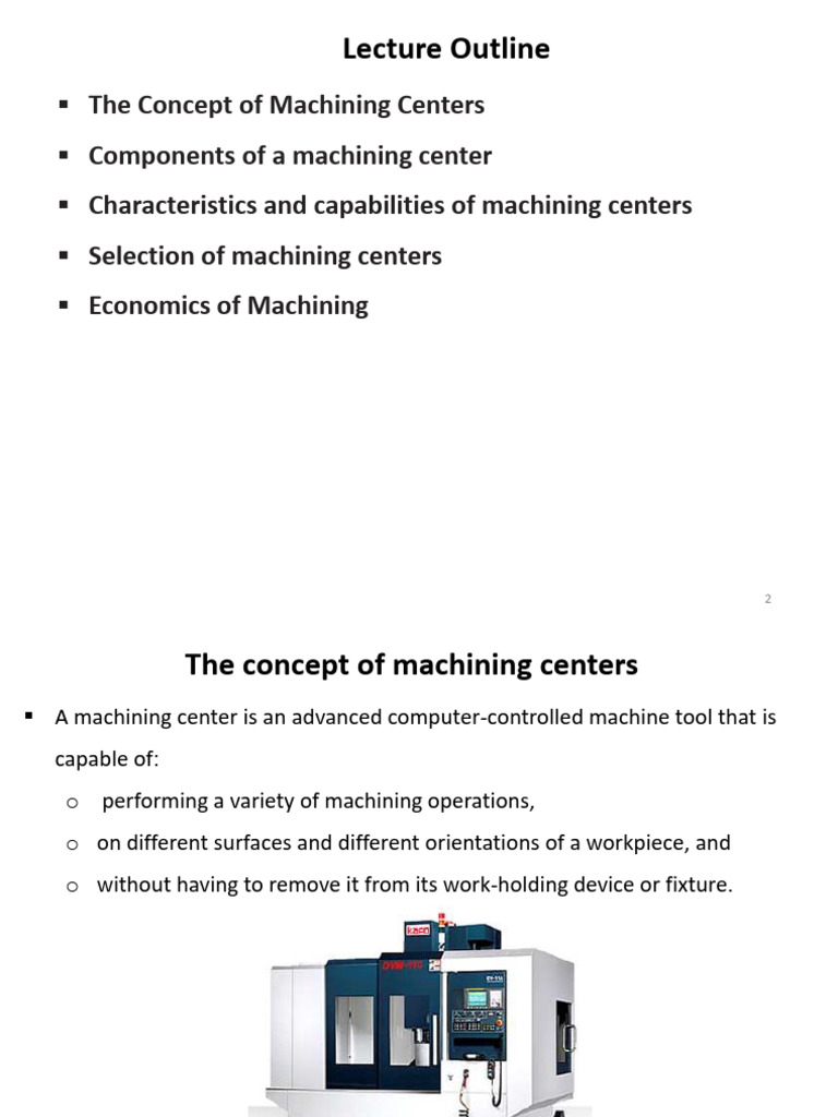 Machining Processes and Cam Lecture 6 | PDF | Machining | Secondary ...