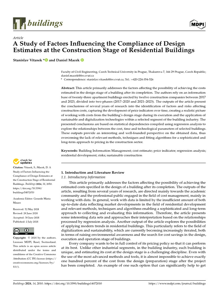 A Study of Factors Influencing | PDF | Building Information Modeling ...