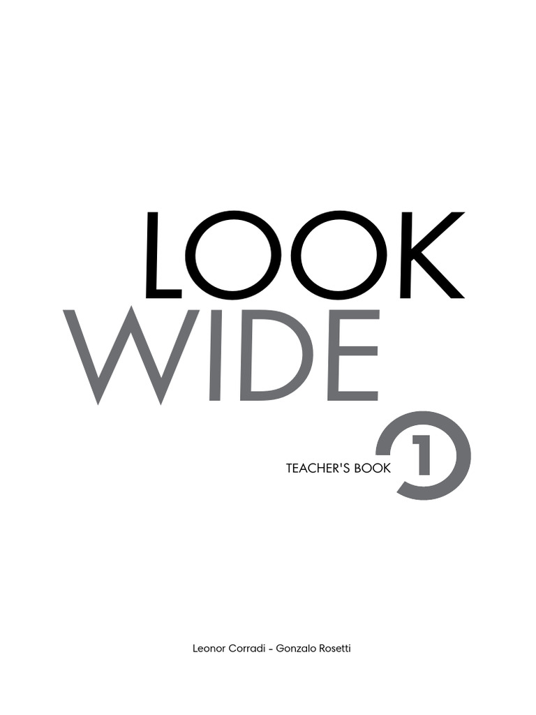 Look Wide 1 Teachers Book | PDF | Learning | Teachers