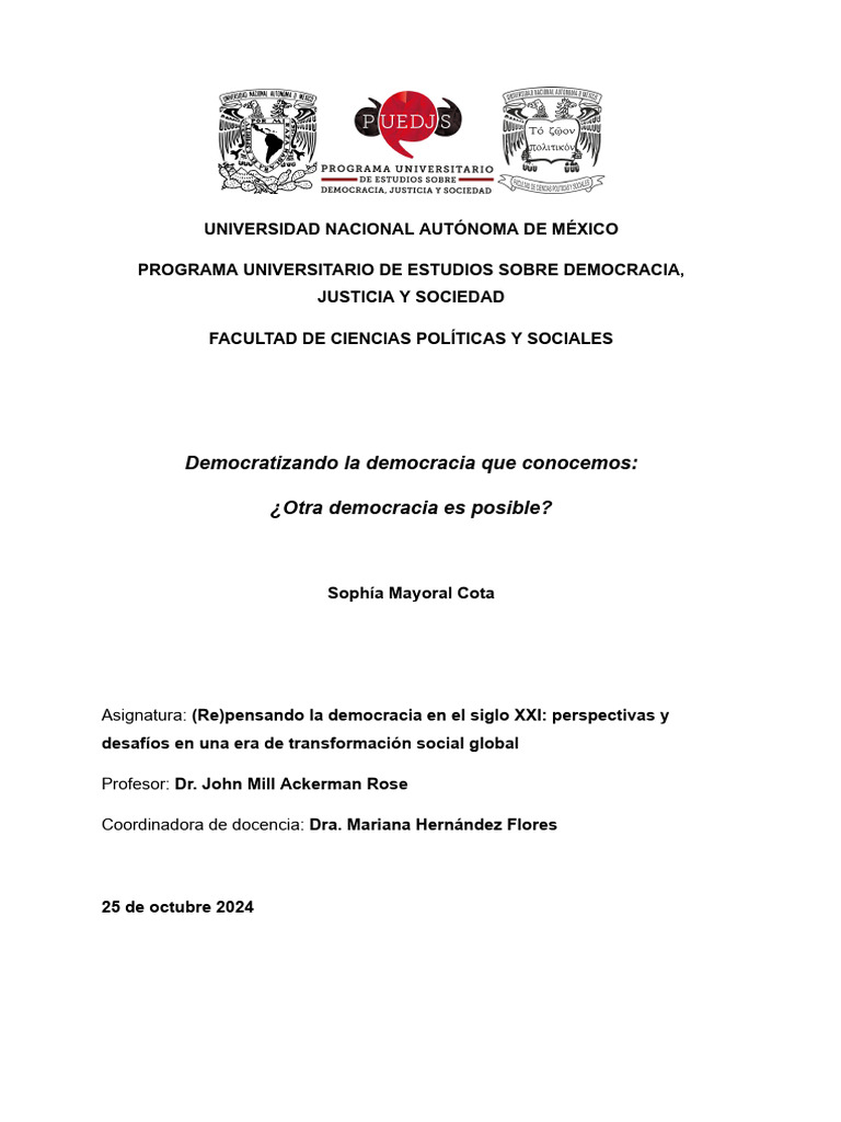 Democracia, Concepto e Ideal | PDF | Democracia | Ideologías políticas