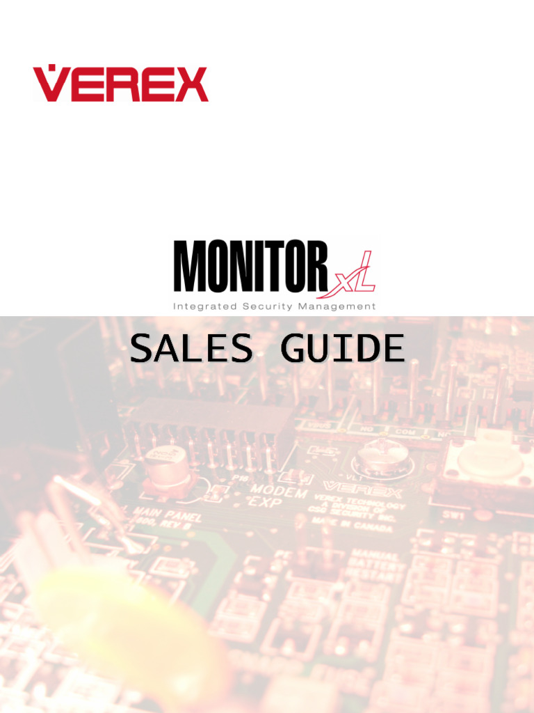 MONITOR XL Sales Guide V4-4 | PDF | Access Control | Modem