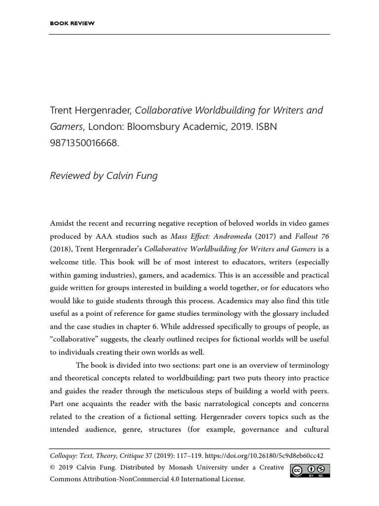 Calvin Fung 37-2019 | PDF | Worldbuilding | Human Communication