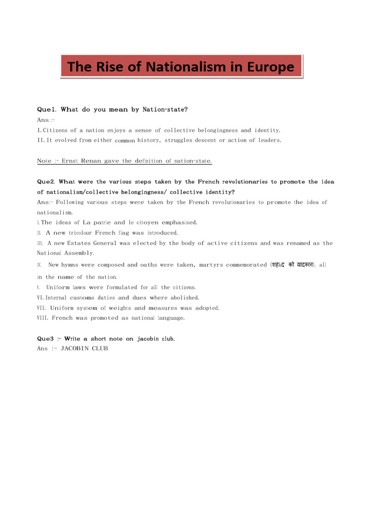 Nationalism in 19th Century Europe | PDF | German Empire | First French ...