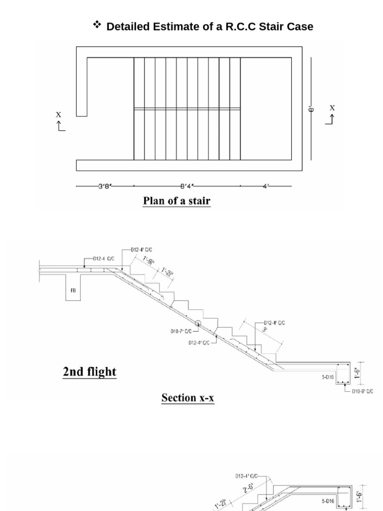 Estimation of RCC Staircase | PDF