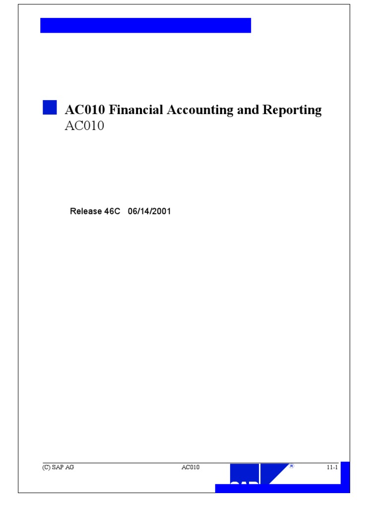 AC010 Financial Accounting and Reporting | PDF | Debits And Credits ...