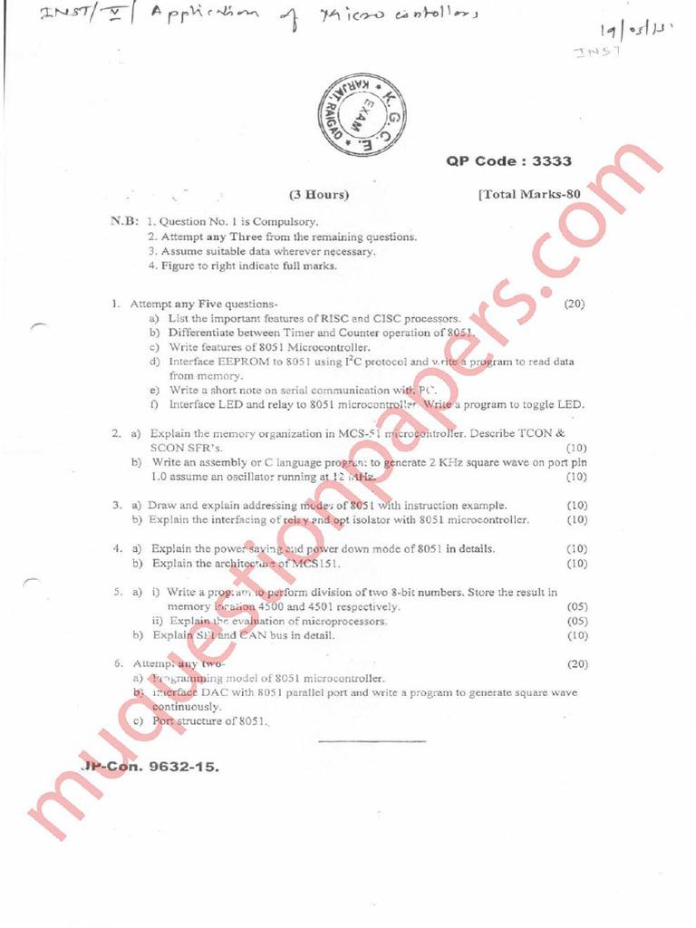 Te-Instrumentation Sem5 Am1 May15 | PDF