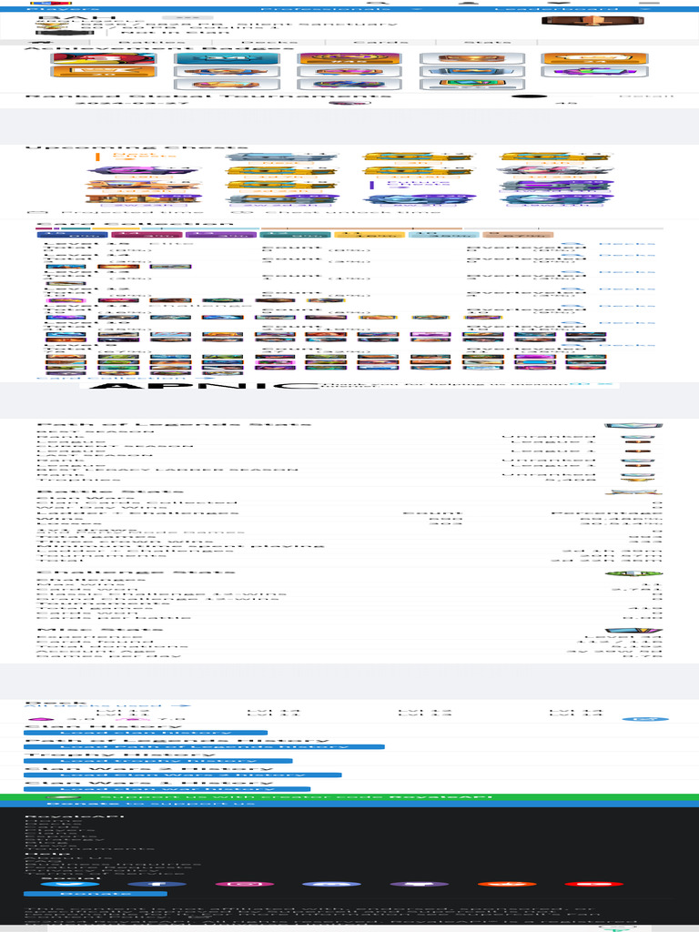 BAH #RQLLQ2CLC Player Profile in Clash Royale - RoyaleAPI | PDF | Gaming