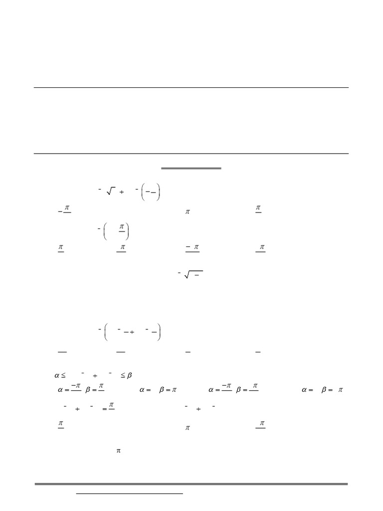 Maths Class Xii Chapter 02 Inverse Trigonometric Functions Practice Paper 02 | PDF ...