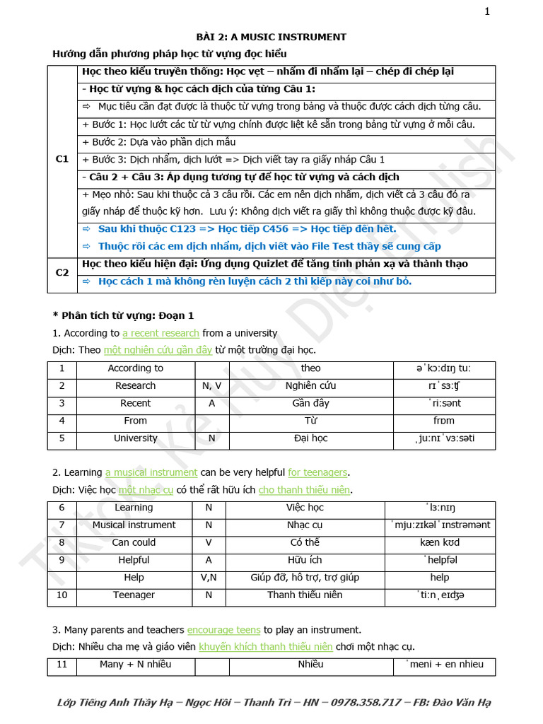 Bài 2 - Phân Tích T V NG | PDF