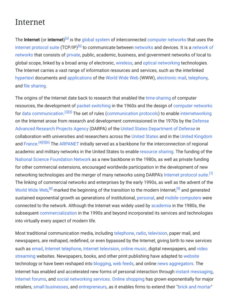 Internet Pdf Internet Computer Network