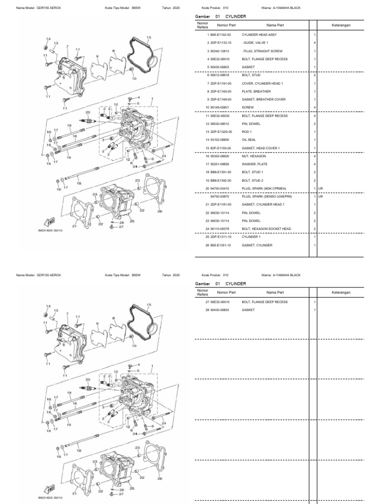 GDR155 Aerox Cylinder | PDF | Engines