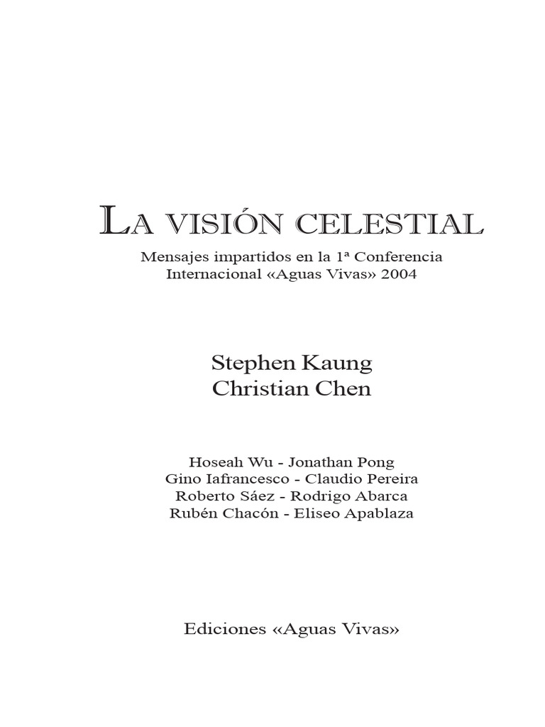 La Vision Celestial | PDF | Pablo el apóstol | Cristo (título)