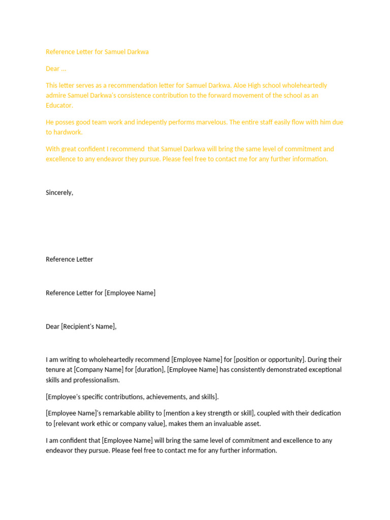 Reference Lette-WPS Office | PDF