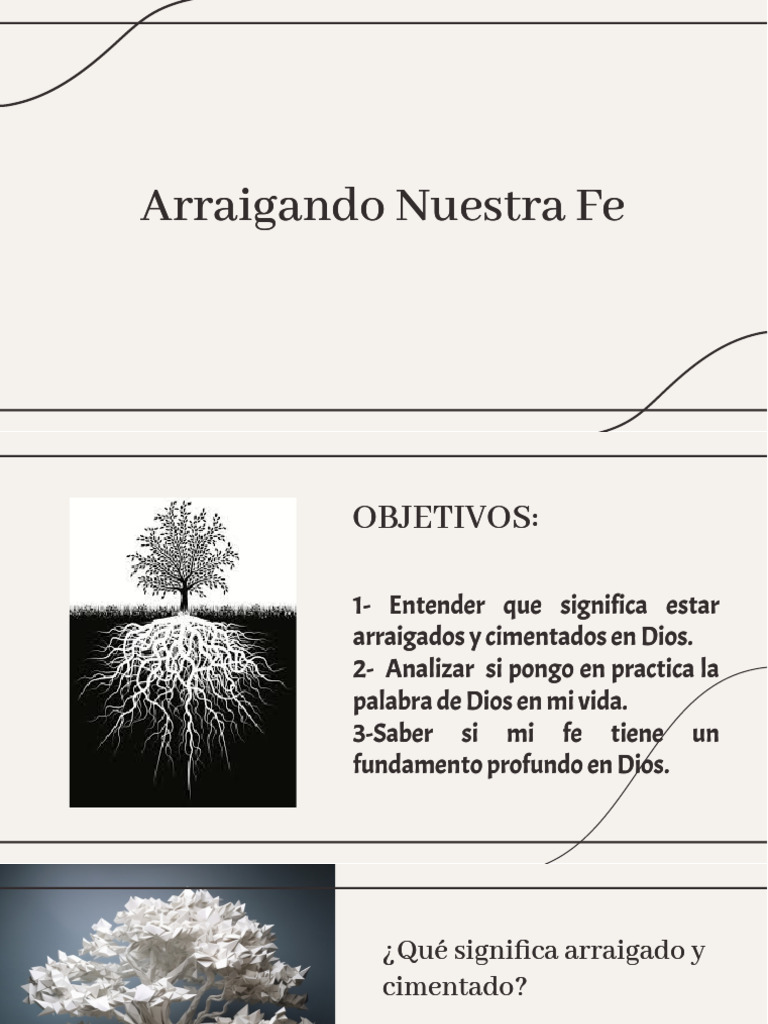 Arraigando Nuestra Fe Angye | PDF