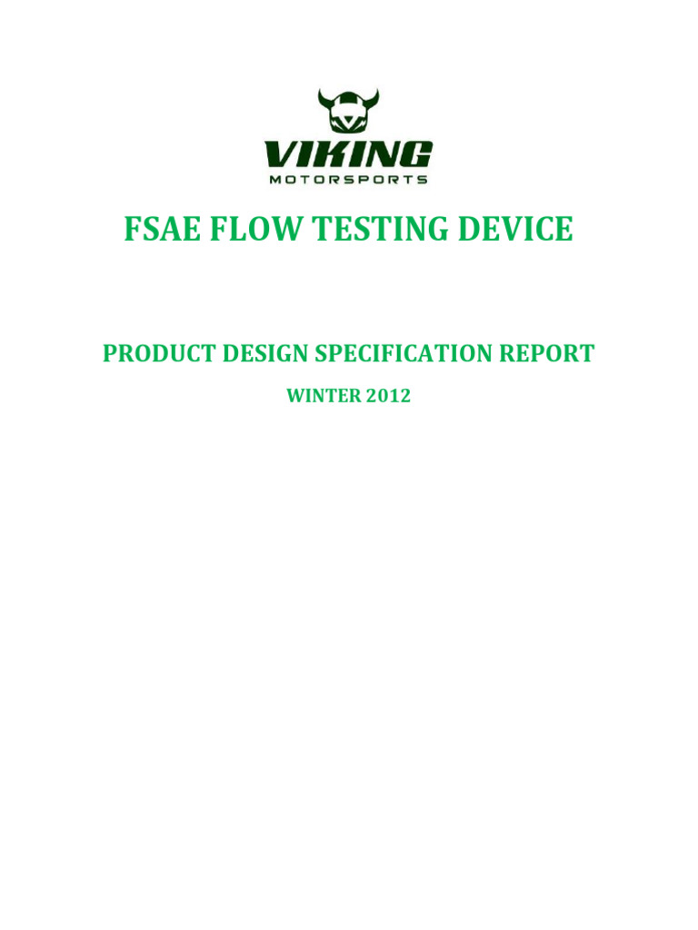 FSAE Flow Testing Device | PDF | Throttle | Flow Measurement