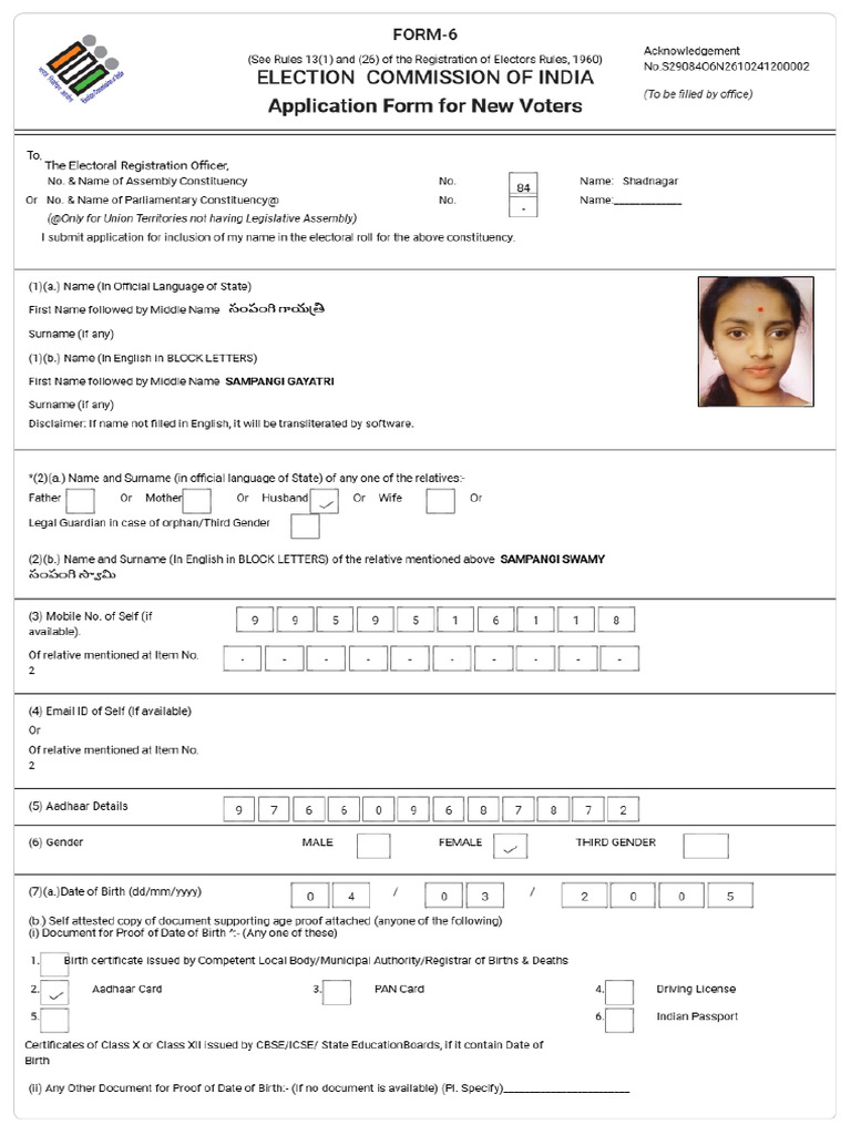 Form6 S29084O6N2610241200002 PDF | PDF