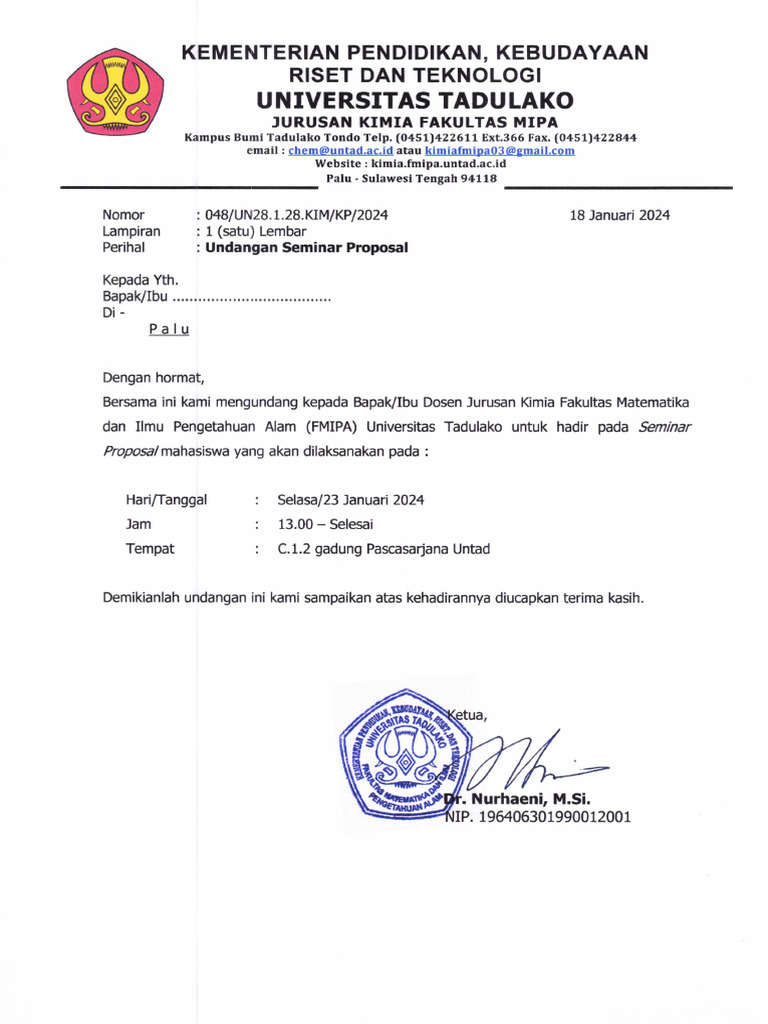 Undangan Sempro Ahmad Fauzan | PDF