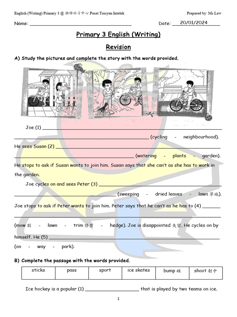 (20.01.2024) P3 BI2 (Revision) | PDF | Lunch