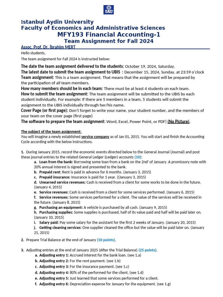 2024 Fall Assignment Financial Acc.-1 2 | PDF | Money | Financial Services