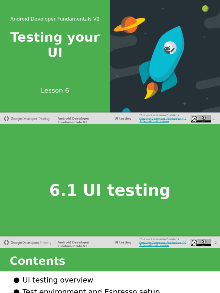 Android UI Testing with Espresso Guide | PDF | Mobile App | Android ...
