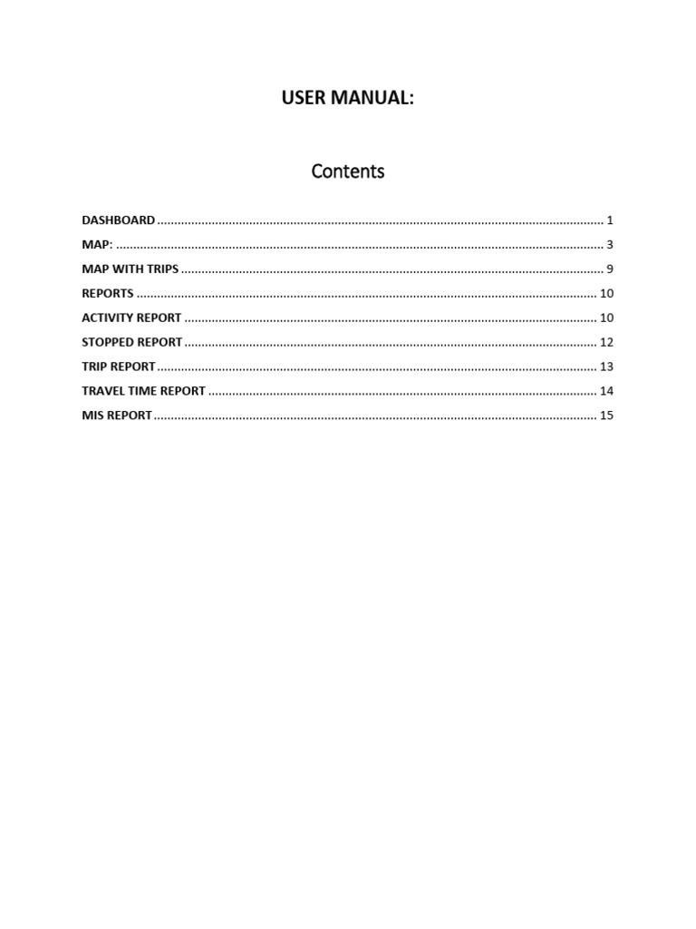 Vehicle Tracking User Manual | PDF | Business