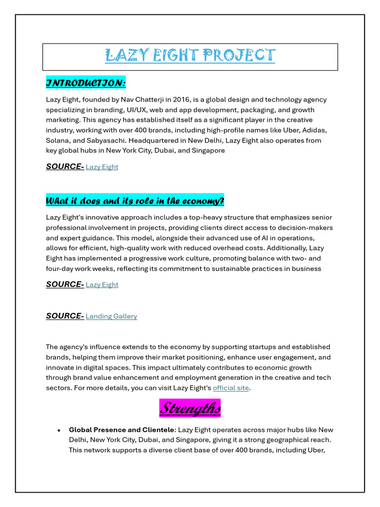 Global Design & Tech Agency Overview | PDF | Brand | Innovation