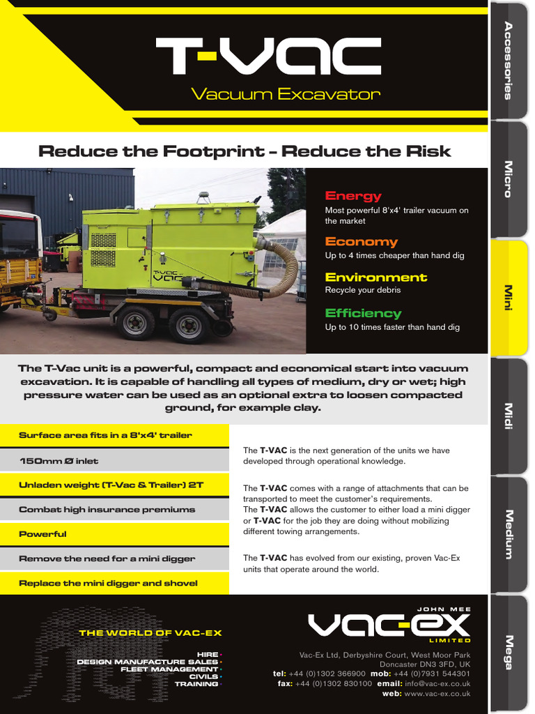 T-VAC: Advanced Vacuum Excavation Unit | PDF | Trailer (Vehicle ...