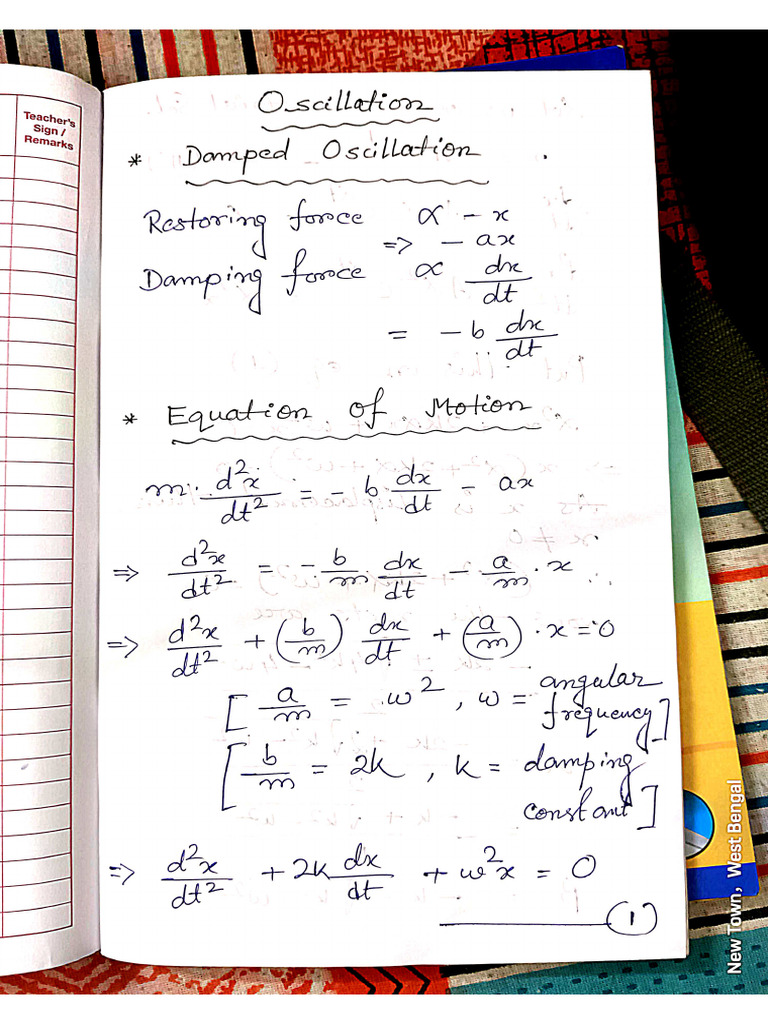 Oscillation Interfarence Diffrection | PDF