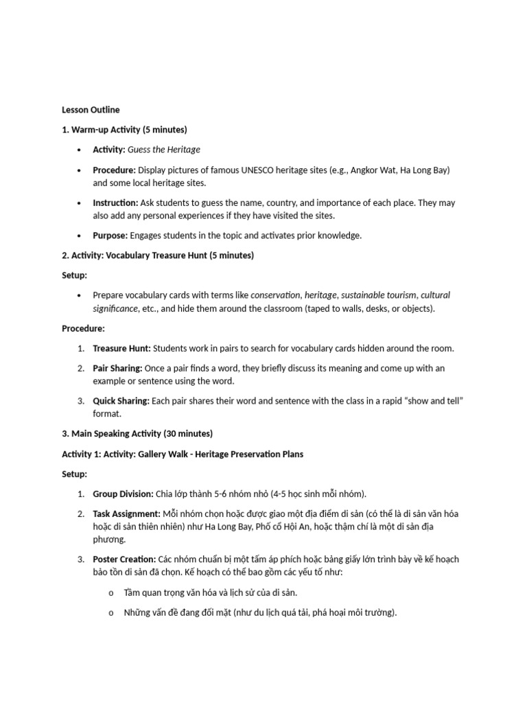 Lesson Outline | PDF