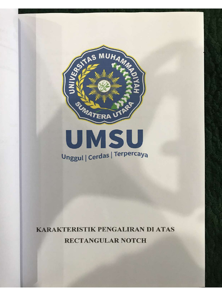 Karakteristik Pengaliran Di Atas Rectangular Notch | PDF