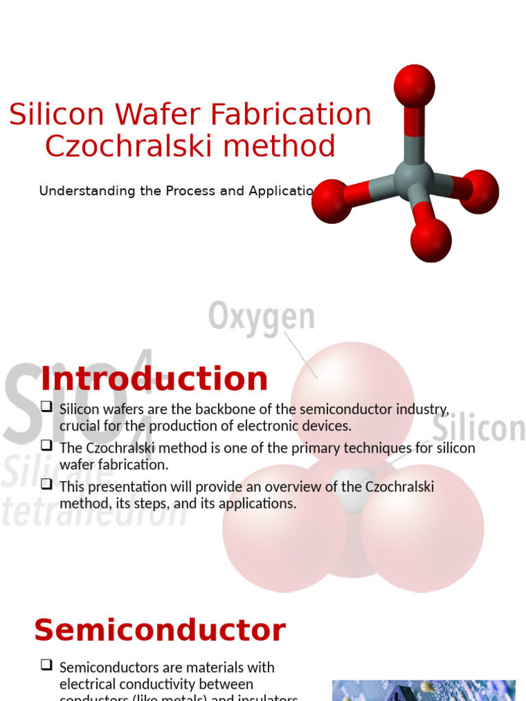 Silicon Wafer Fabrication Czochralski Method | PDF | Crystal | Silicon