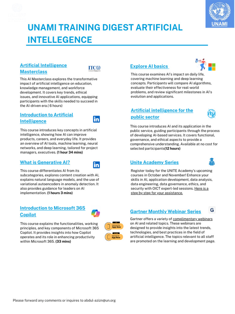 UNAMI - AI Digest | PDF | Artificial Intelligence | Intelligence (AI) & Semantics