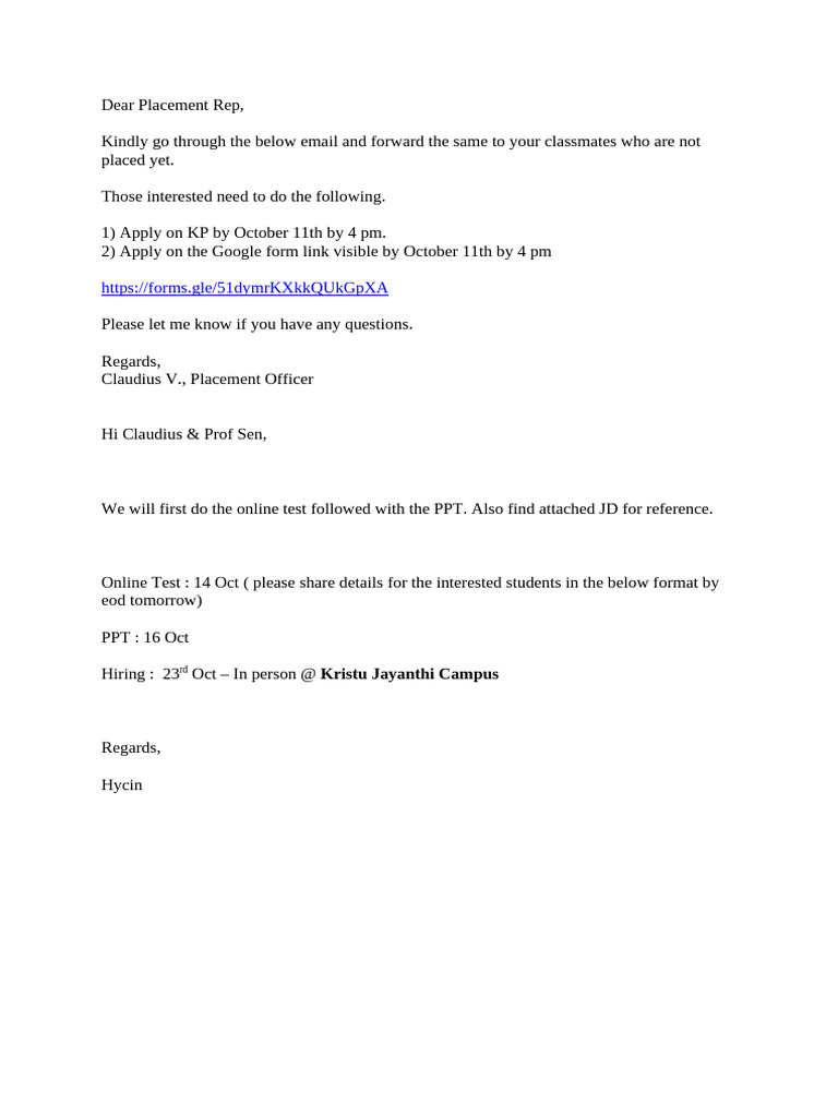 Emailer JP Morgan - 10-10-2024 - 17 - 48 - 52 | PDF | Career & Growth