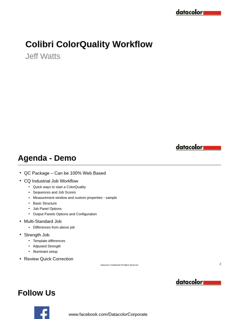 10 - Colibri Software - ColorQuality Workflow | PDF