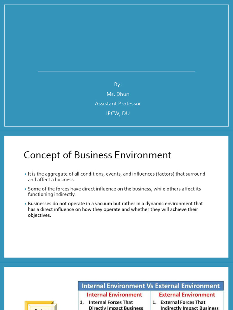 Elements of Business Environment | PDF | Business | Business Economics