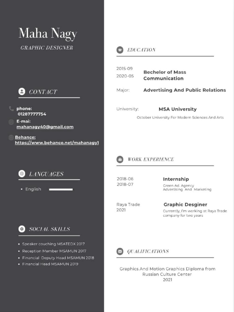 Maha's Resume | PDF