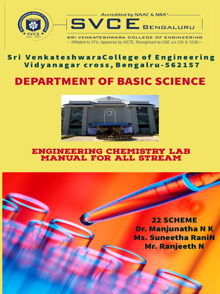 Lab Mannual Svce Bche102 202 | PDF | Polyurethane | Titration