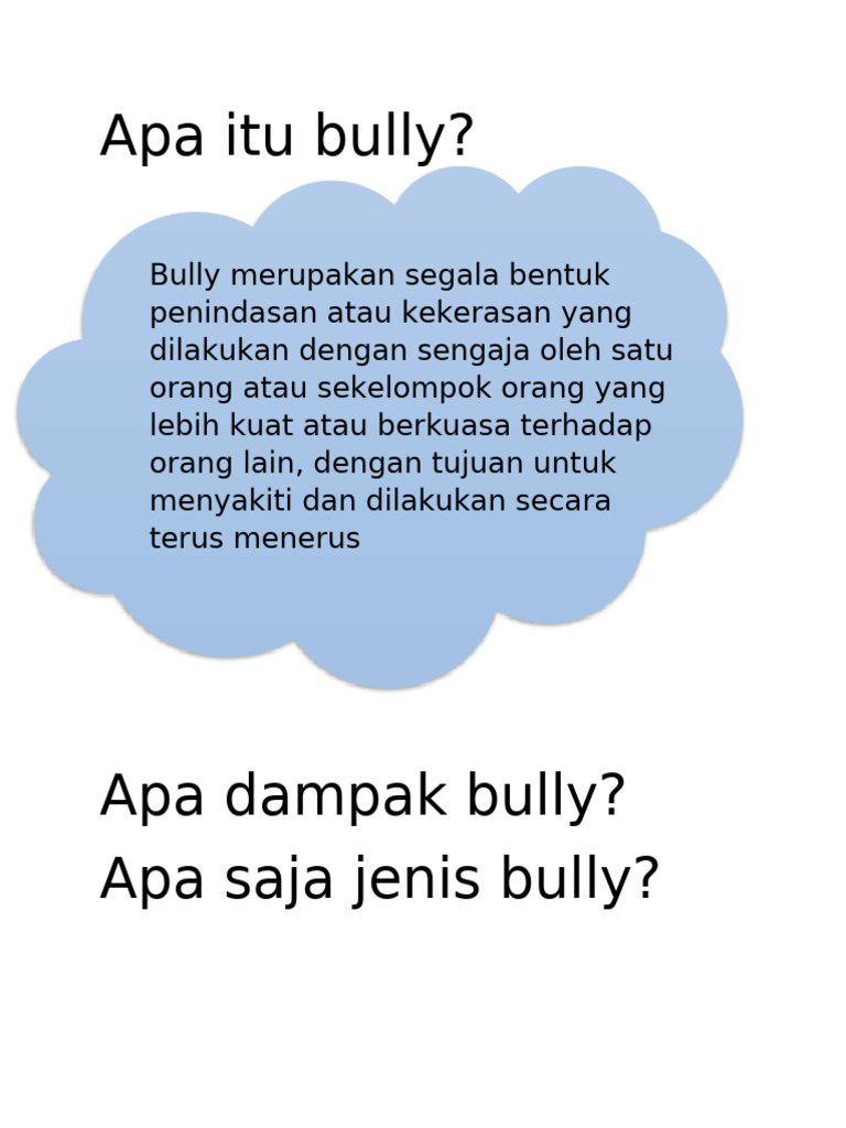 Memahami Jenis dan Dampak Bullying | PDF | Ilmu Sosial | Pengembangan Diri