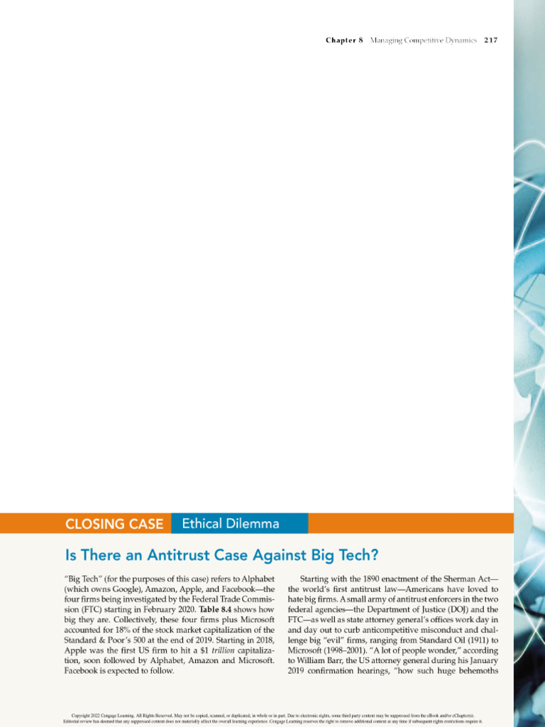 Case 4 - Is There An Antitrust Case Against Big Tech | PDF | Facebook ...