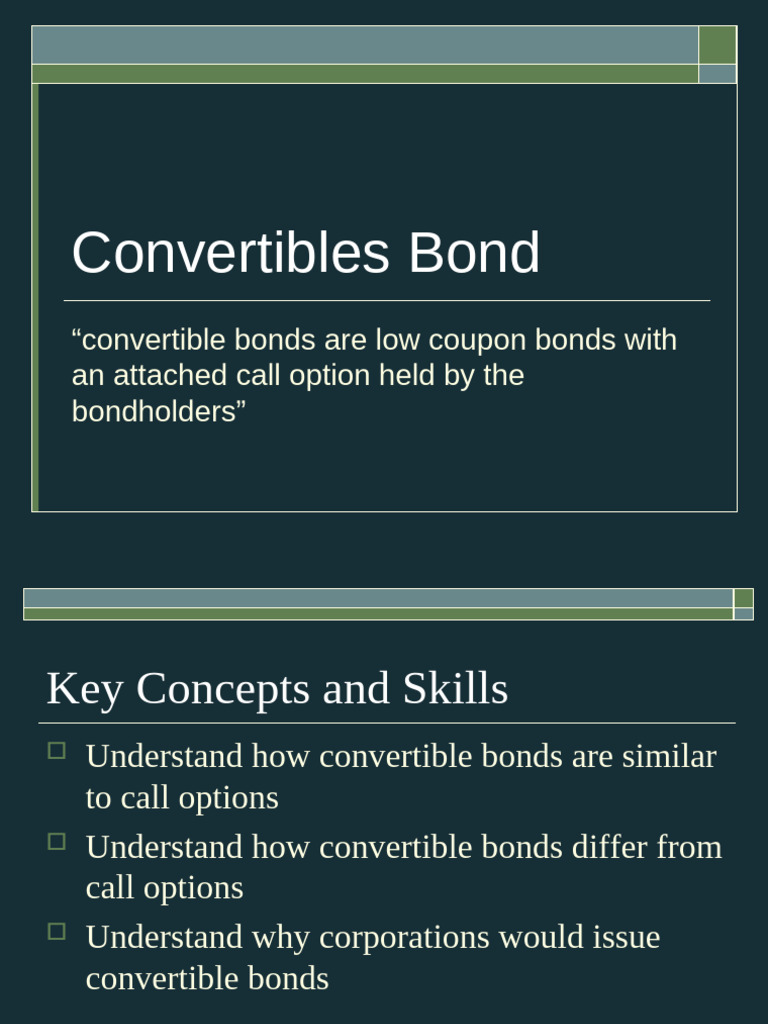 Understanding Convertible Bonds Explained | PDF | Convertible Bond | Bonds (Finance)