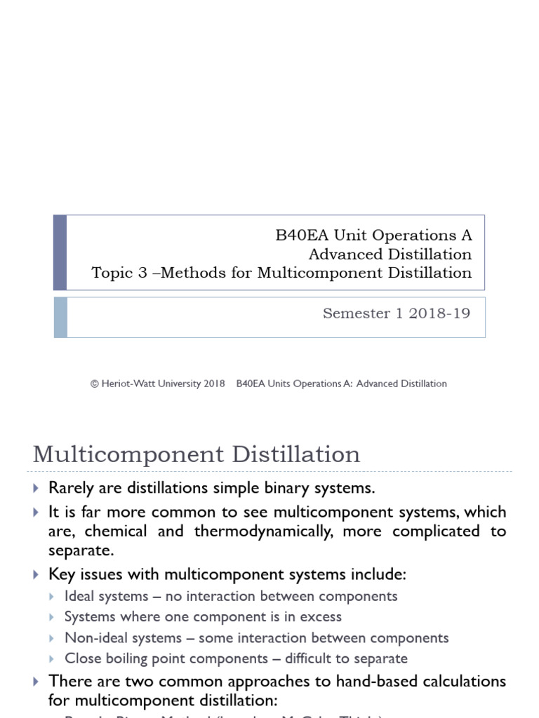 Topic 3 | PDF | Distillation | Physical Sciences