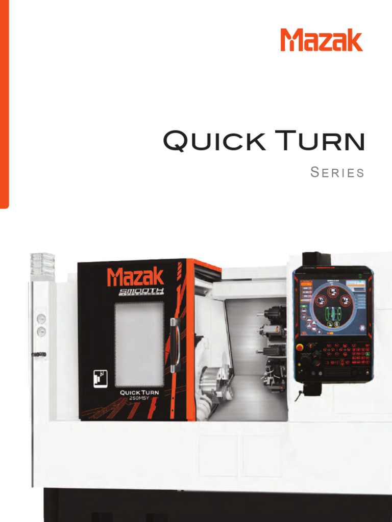 Mazak CNC-QUICK TURN Series Brochure | PDF | Manufactured Goods | Metalworking